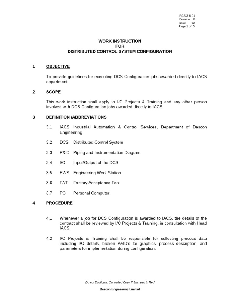 DCS configuration | PDF | Computer Engineering | Computer Science