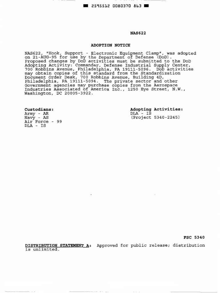 NAS622 | PDF | Screw | Rivet