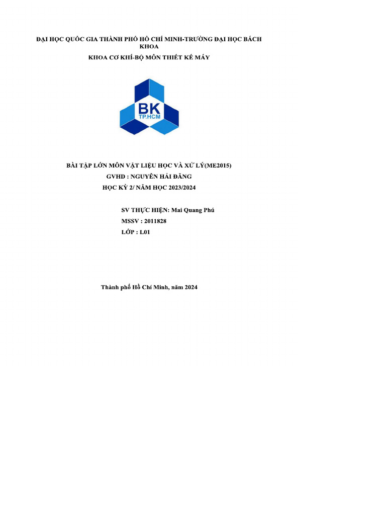 BTL vât liệu | PDF