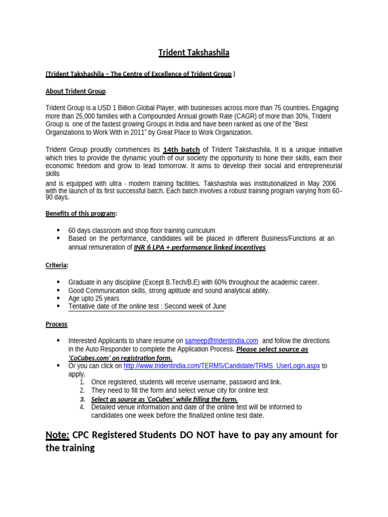 Trident Takshashila | PDF