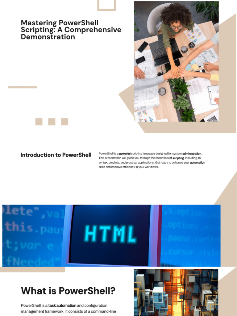 Slidesgo Mastering Powershell Scripting A Comprehensive Demonstration 20241207092535s5T4 | PDF ...