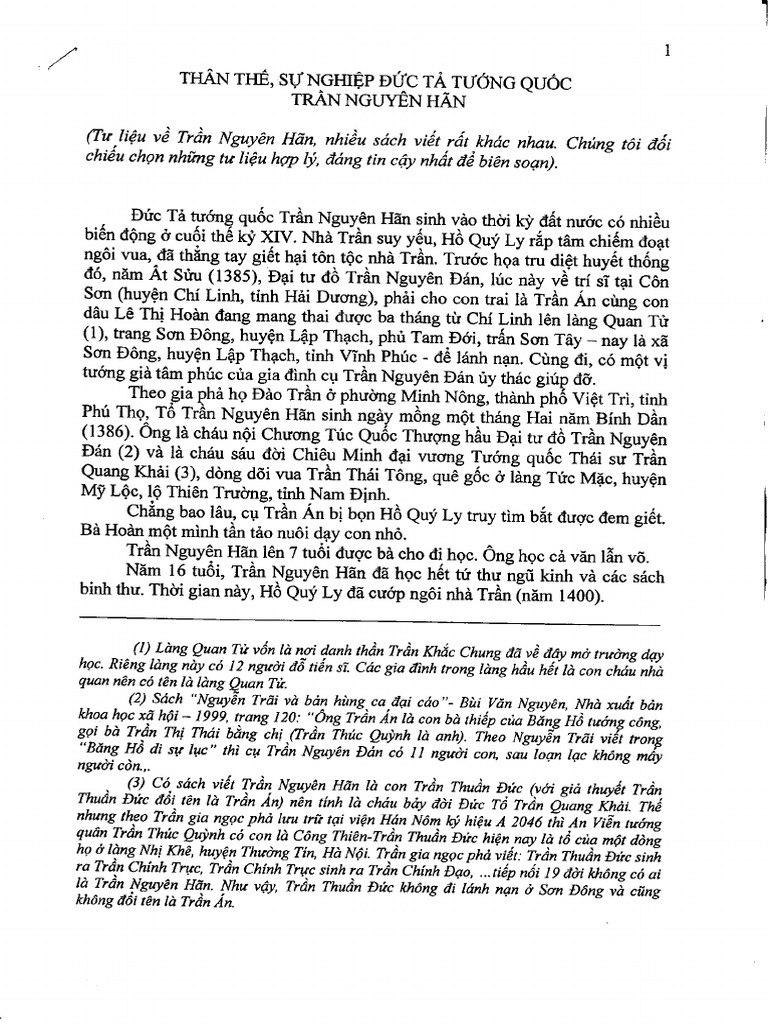TA TUONG QUOC TRAN NGUYEN HAN BI HUNG TRUYEN | PDF