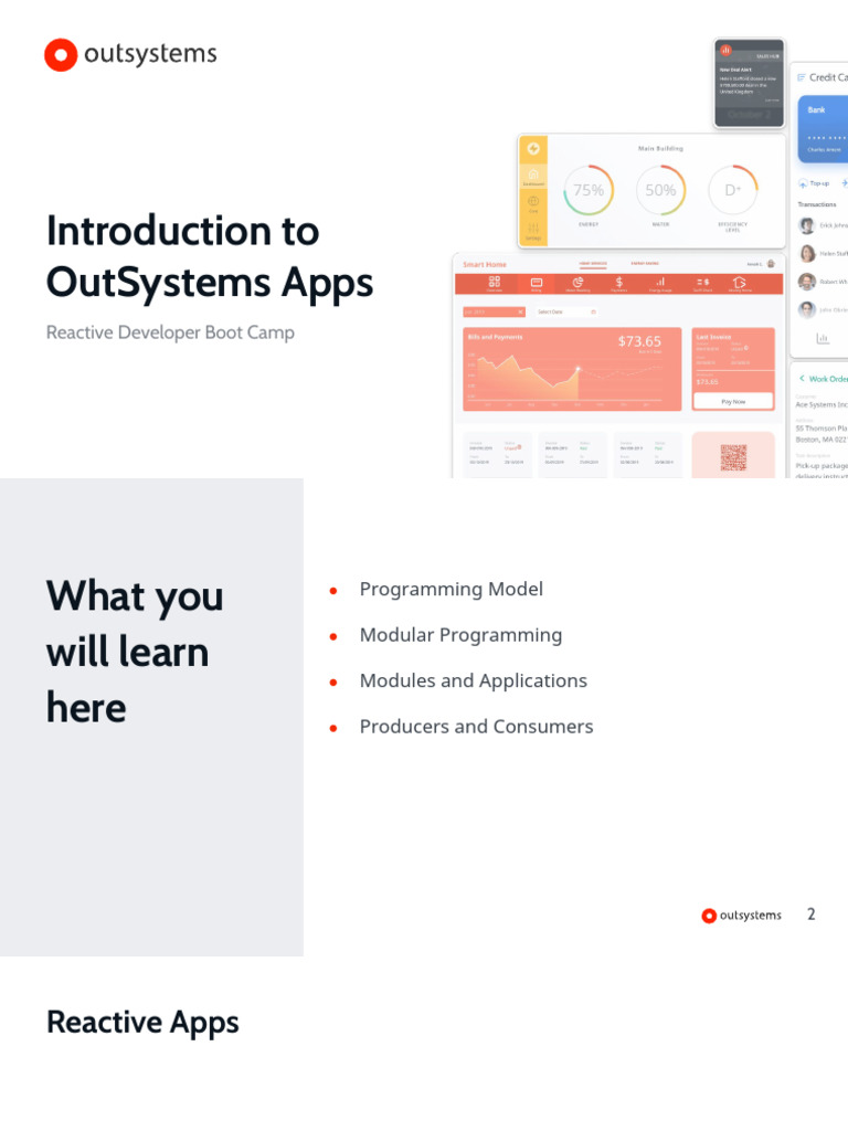 Introduction To OutSystems Apps | PDF | Mobile App | World Wide Web