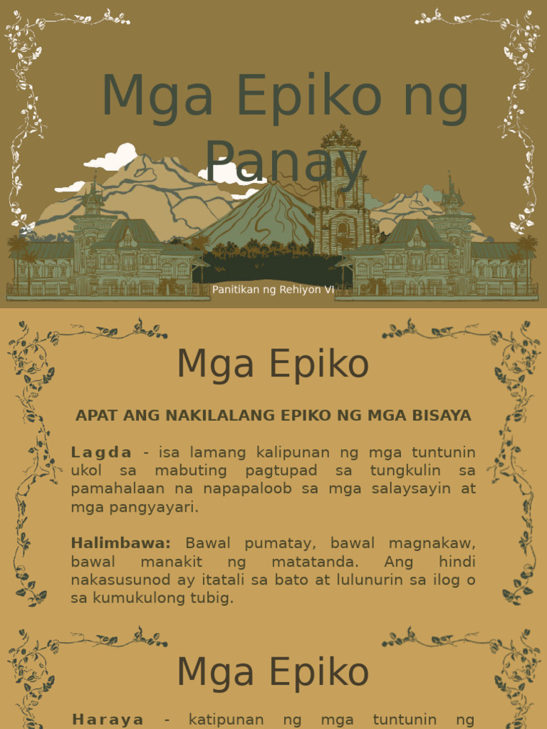 Sugidanon Epics of Panay | PDF