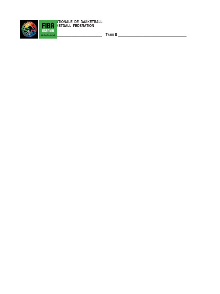 FIBA-Scoresheet | PDF | Referee | Indoor Sports FIBA-Scoresheet | PDF | Referee | Indoor Sports