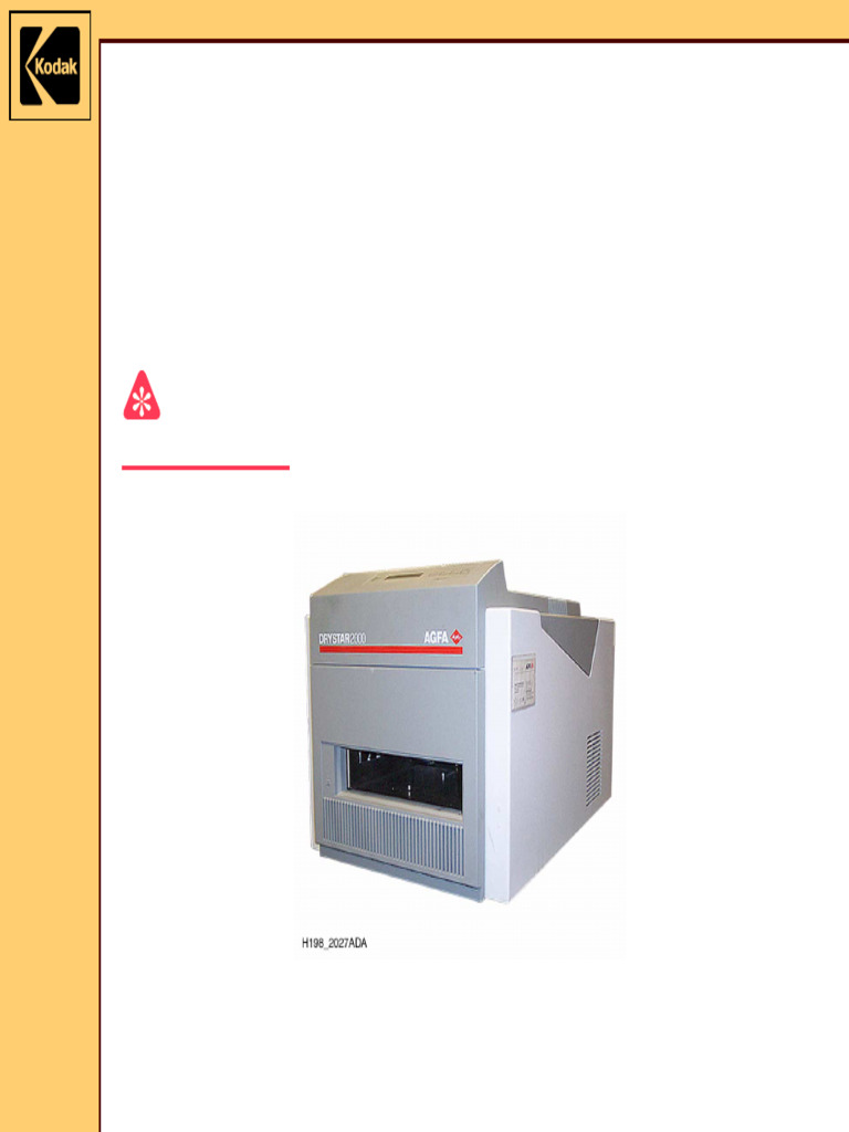 Agfa Drystar 2000 Thermal Printer: Illustrated Parts List For The Service Code: 4299 | PDF ...