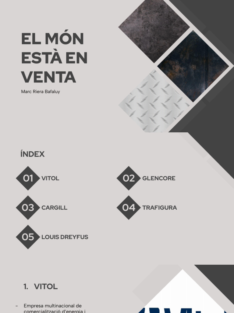 El Món Està en Venta Marc Riera | PDF