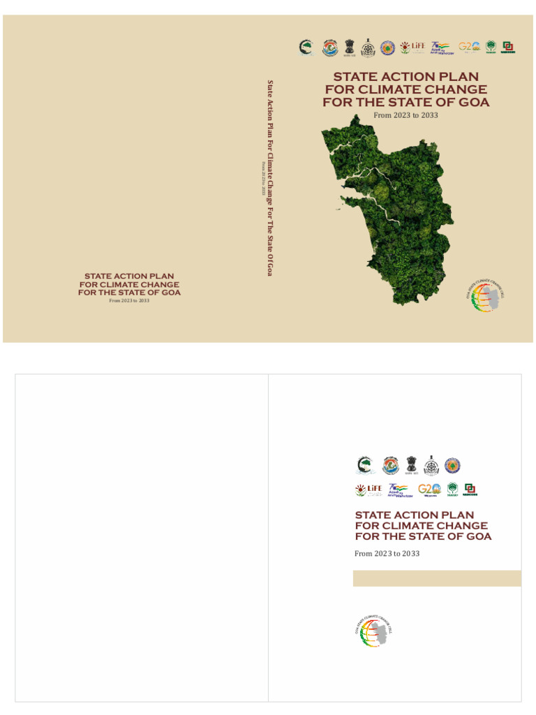 S Tate Action Plan For Climate Change For The S Tate of Goa | PDF ...