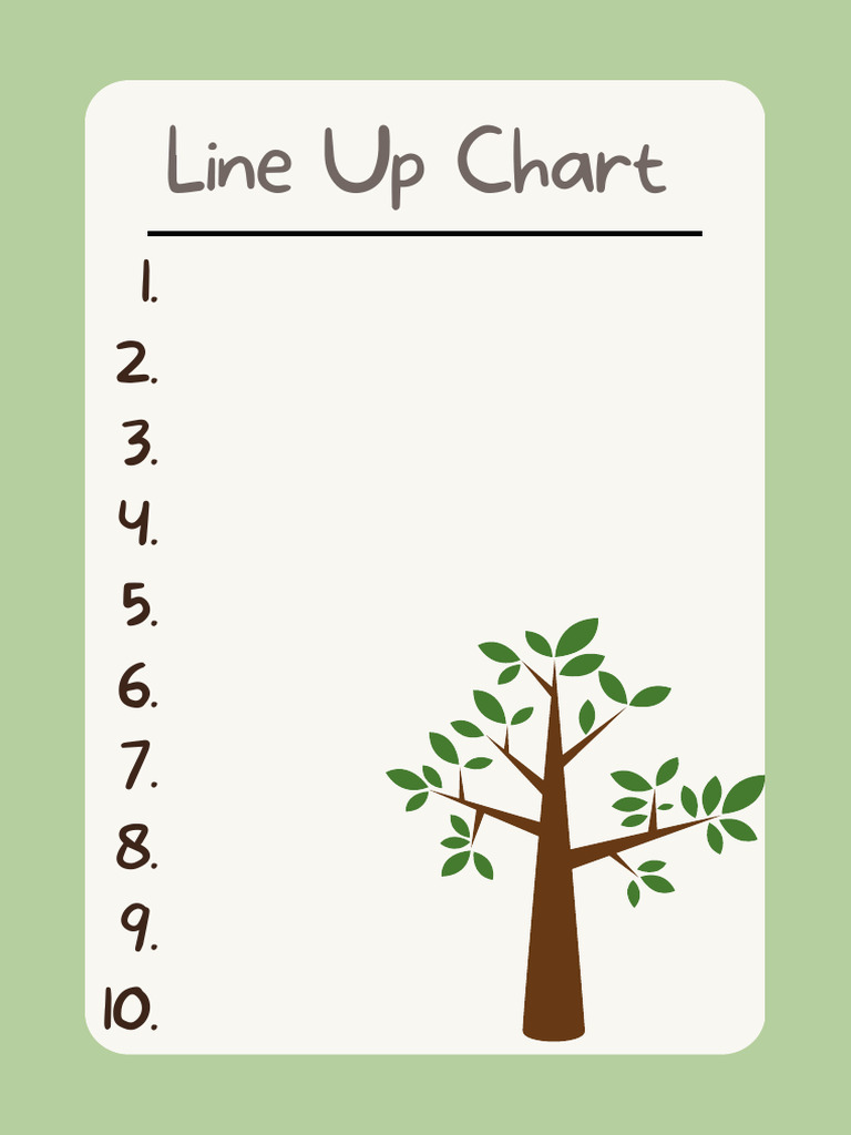Line Up Chart | PDF