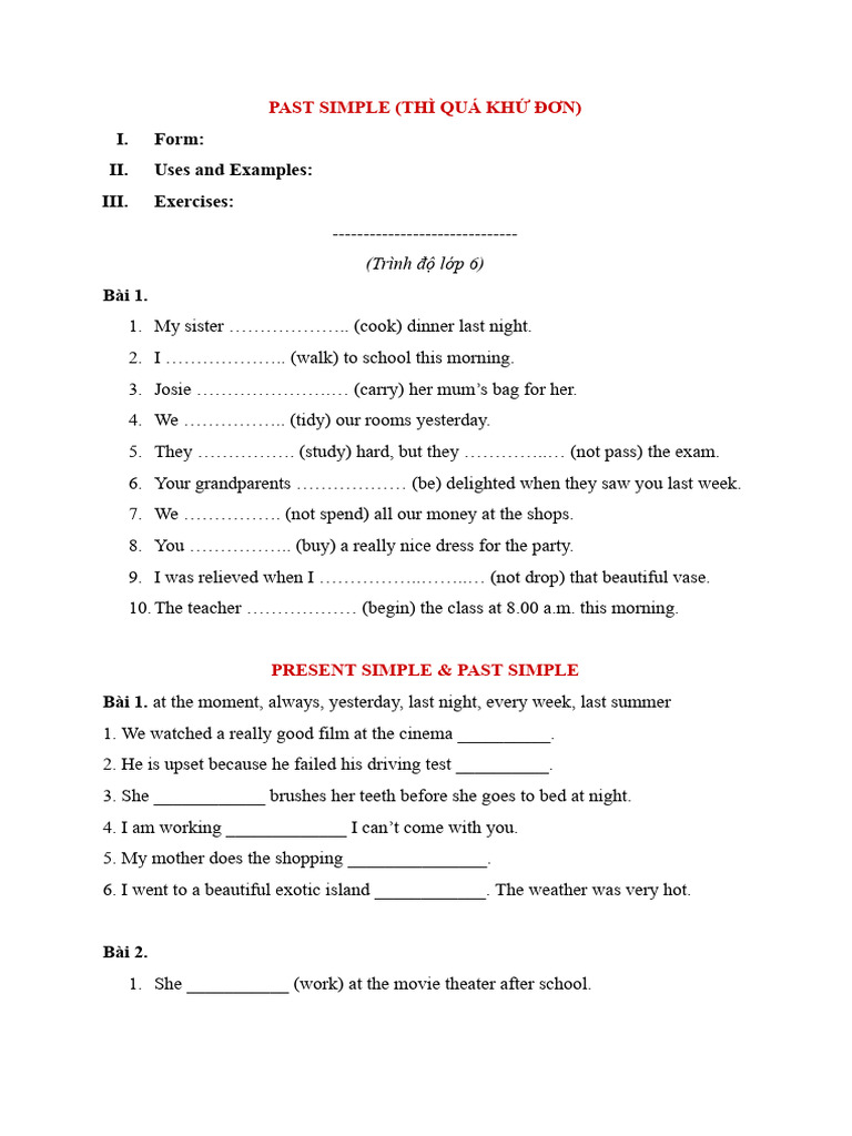 (T01) Past Simple & Continuous | PDF