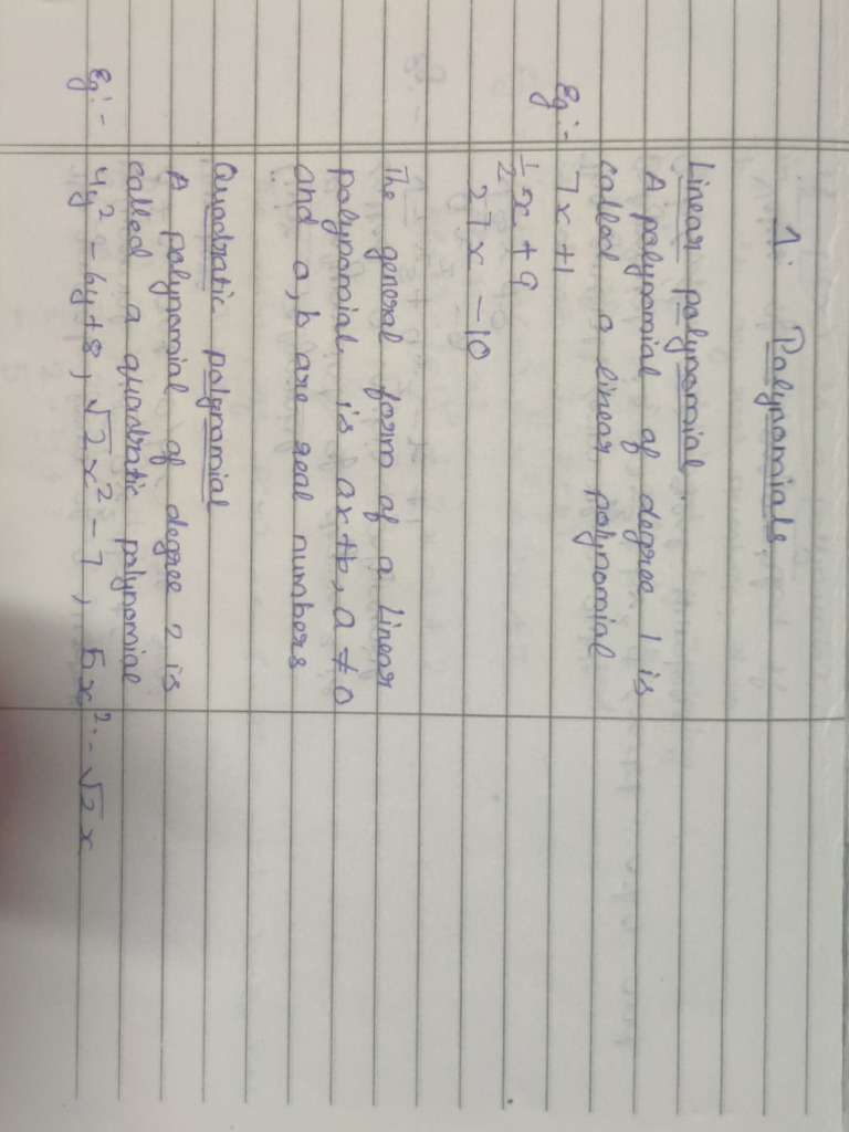 10th class maths notes | PDF