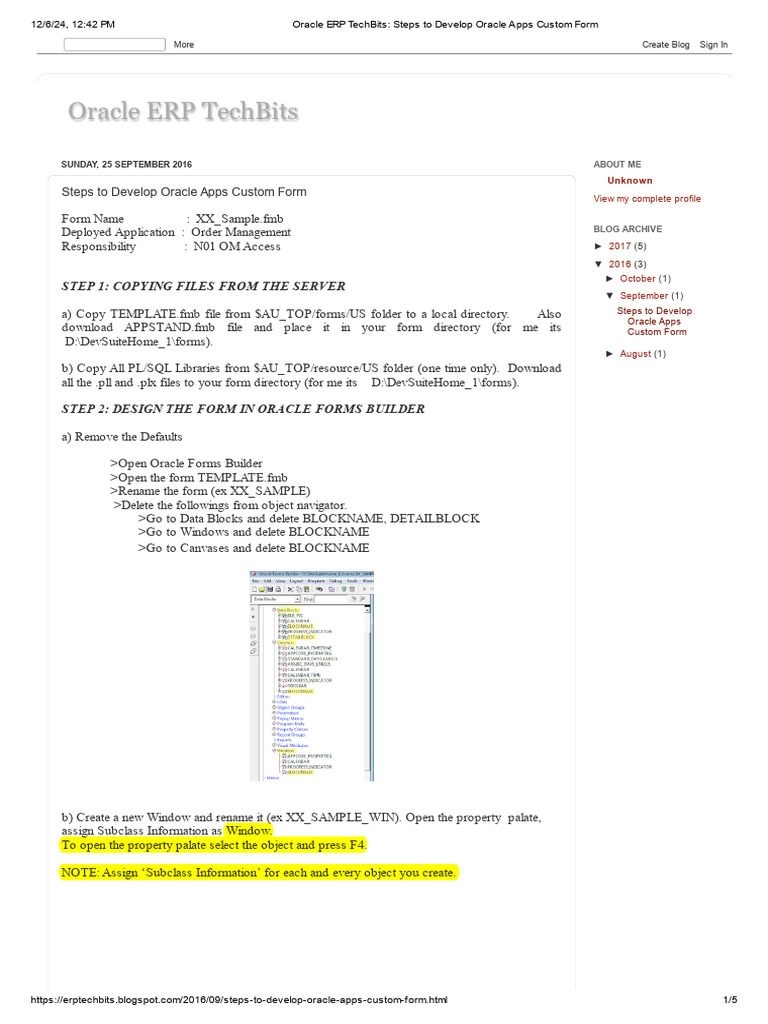 Steps to Develop Oracle Apps Custom Form | PDF | Computer File | Software