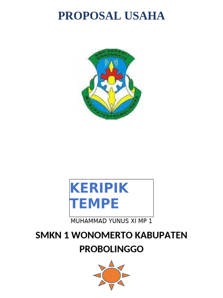 Proposal Muhammad Yunus Kwu | PDF