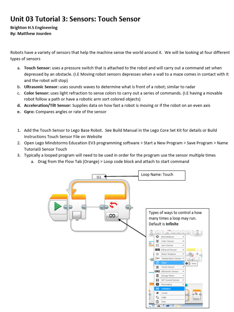 Unit 03 Tutorial 3 Sensors Touch | PDF | Computing