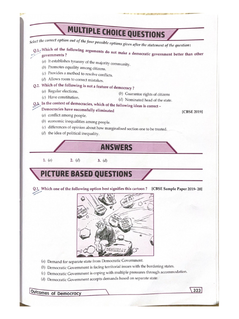 Multiple Choice Questions | PDF