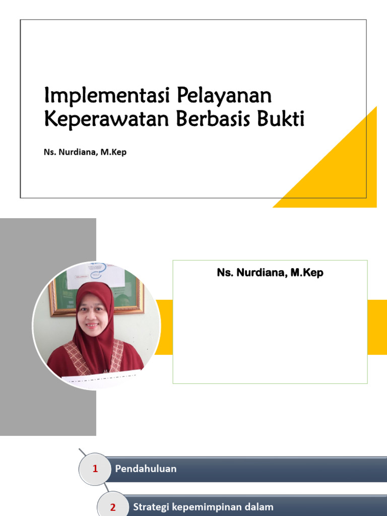 Nurdiana - Implementasi Pelayanan Kes Berbasis Bukti - Ikkesindo Webinar 11 Maret 2023 | PDF