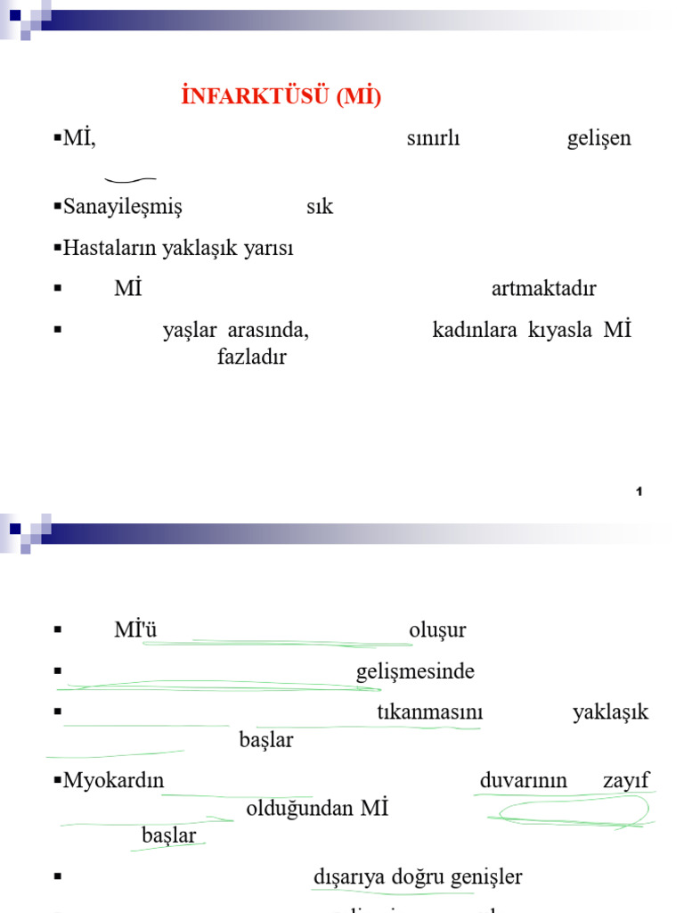 1-İskemik KP HS, Venoz Hs Endokardit | PDF