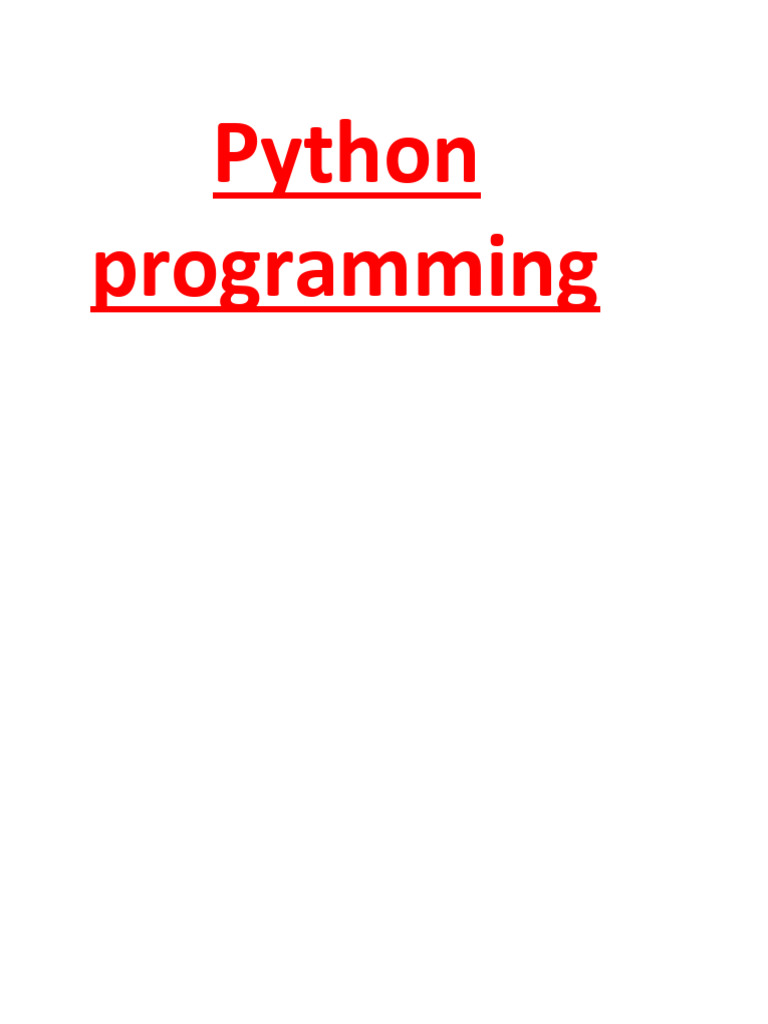 Python Programming (Importing Modules) | PDF Python Programming (Importing Modules) | PDF