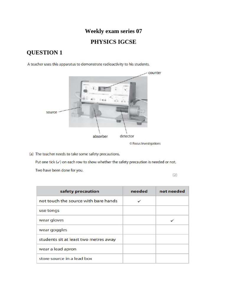 Weekly Exam Series 07 | PDF