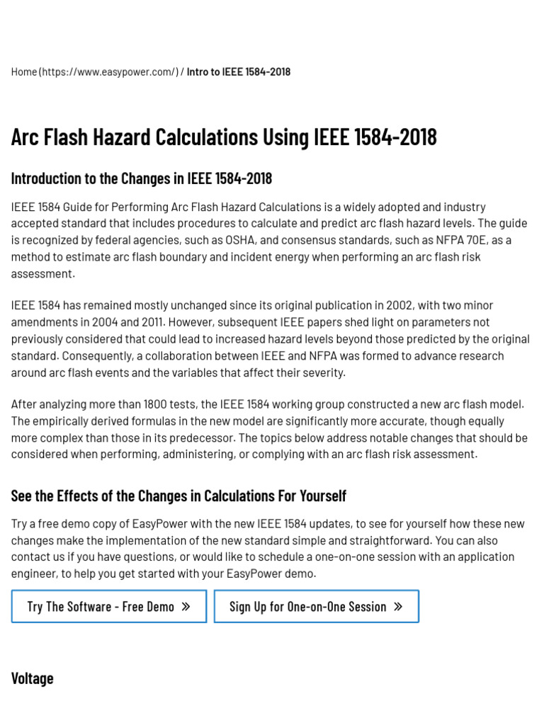 IEEE 1584-2018 Arc Flash Updates | PDF | Electric Arc | Electrical ...