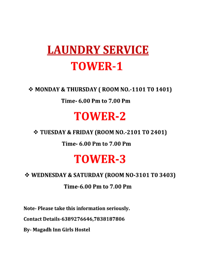 Laundry | PDF