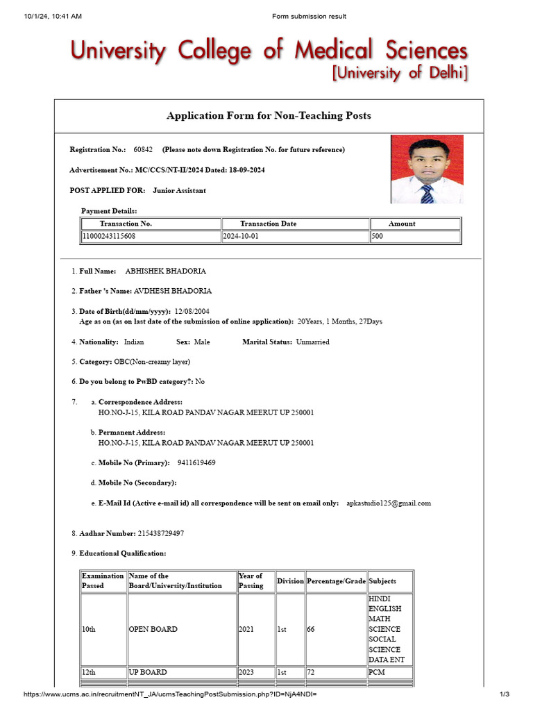 Form Submission Result | PDF | Justice | Crime & Violence Form Submission Result | PDF | Justice | Crime & Violence