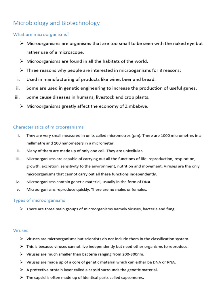 Microbiology and Biotechnology | PDF | Microorganism | Recombinant Dna
