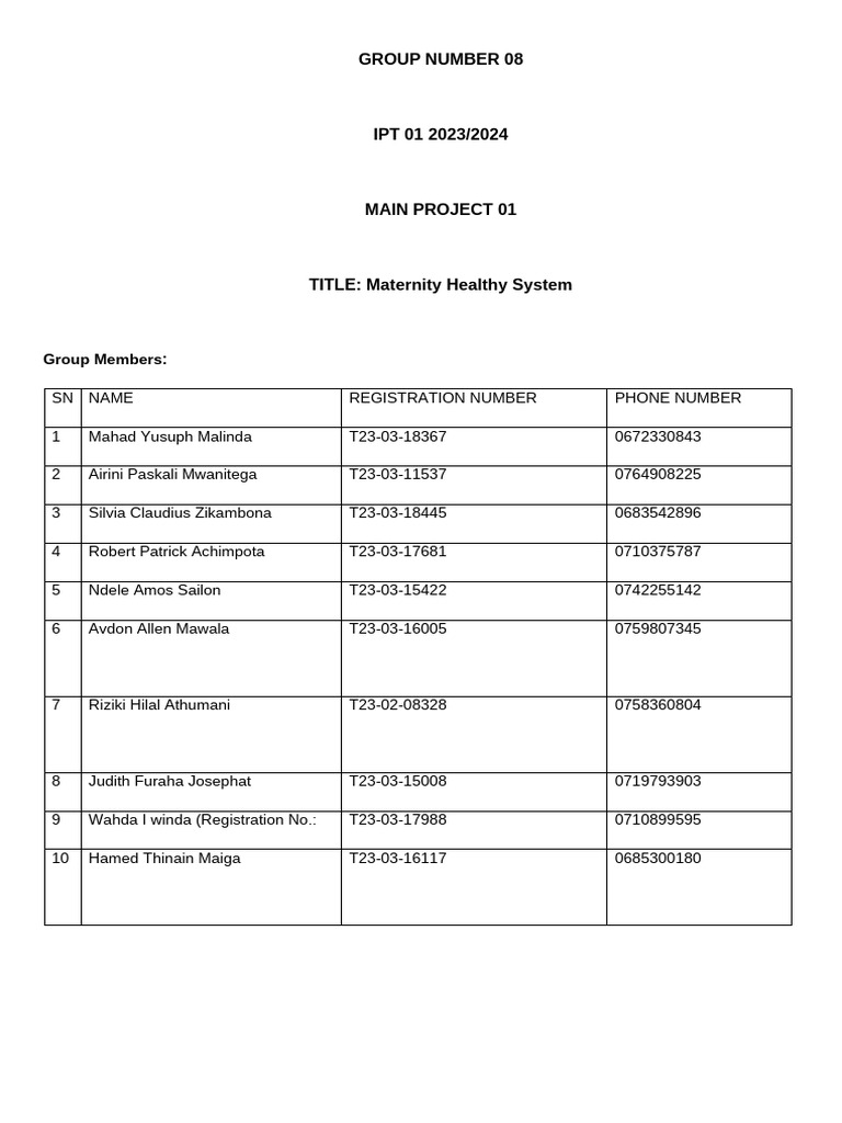 Maternity Healthy System Updated | PDF | Software Testing | Computing