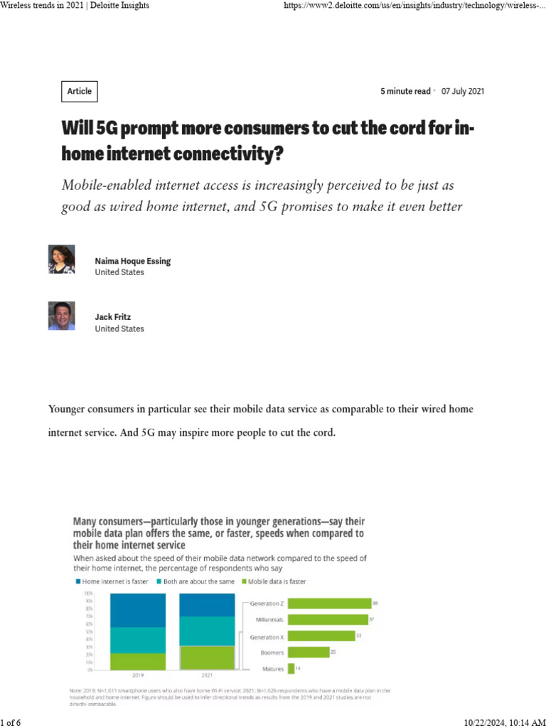 Wireless Trends in 2021 - Deloitte Insights | PDF | Internet Access | Wi Fi