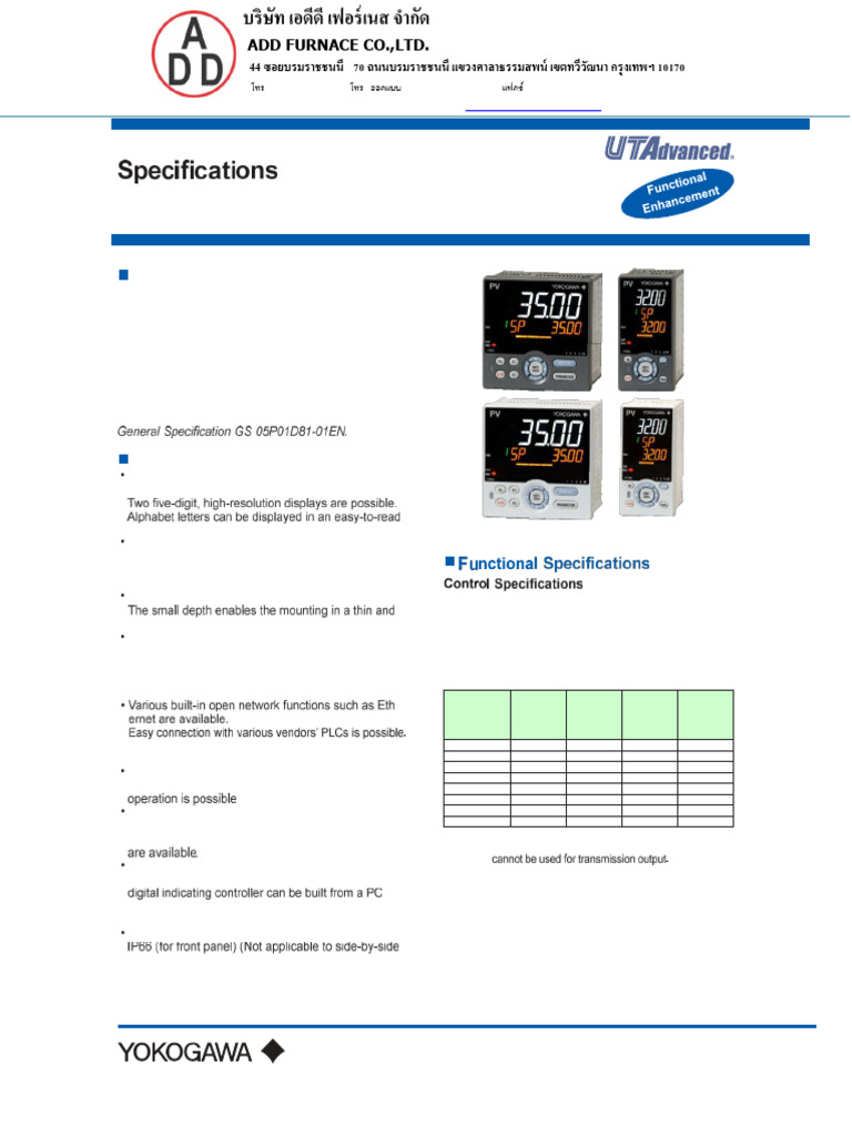UT35A & UT32A Digital Controllers | PDF | Parameter (Computer Programming) | Hysteresis