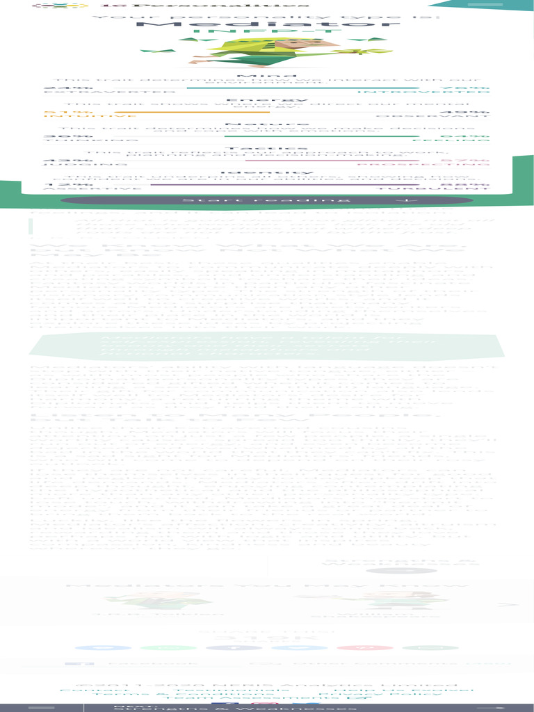 infpt | PDF | Personality Type | Extraversion And Introversion
