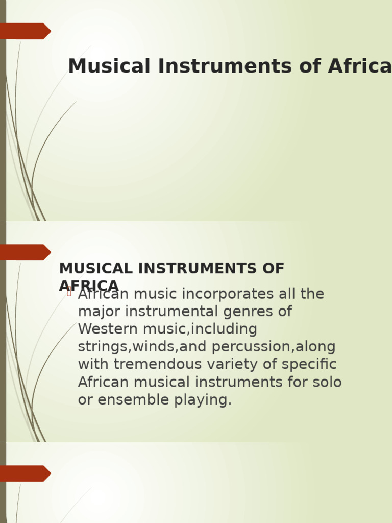 Musical Instruments of Africa | PDF | String Instruments | Musical ...