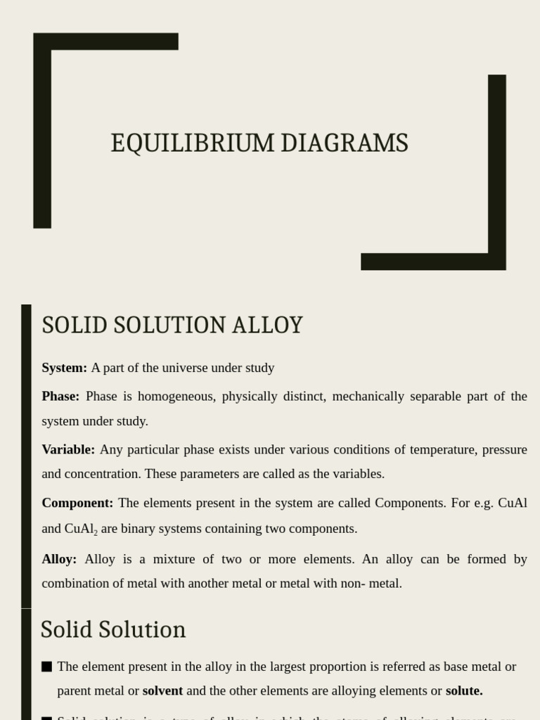 Equillibrium Diagram | PDF | Phase (Matter) | Phase Rule