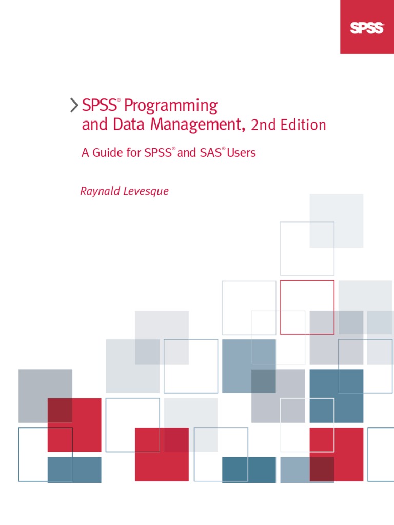 SPSS Programming and Data Management, 2nd Edition | PDF | Spss | Menu (Computing)