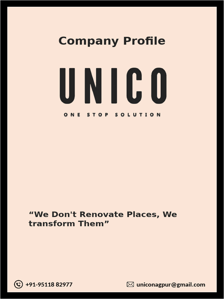 UNICO_Company Profile | PDF