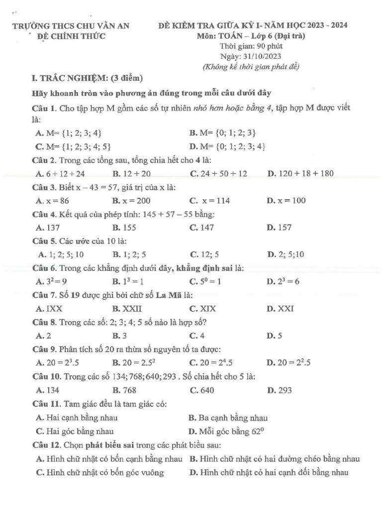 de-giua-hoc-ky-1-toan-6-nam-2023-2024-truong-thcs-chu-van-an-binh-duong-pages | PDF