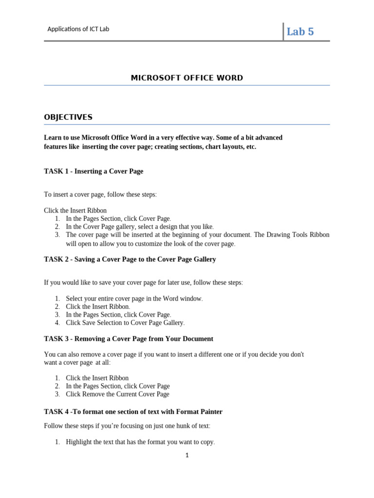 Manual 5 | PDF | Microsoft Word | Page Layout