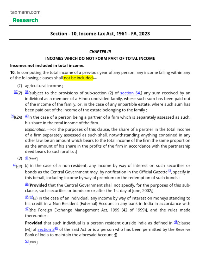 Section___10__Income_tax_Act__1961___FA__2023_Incomes_not_included_in ...