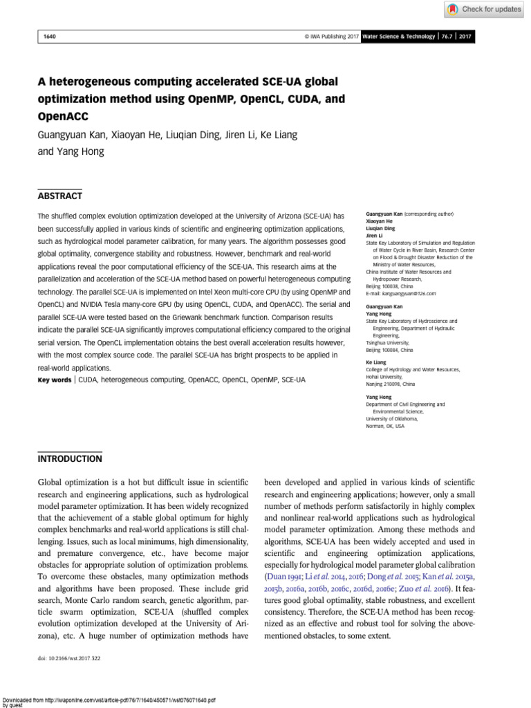 wst076071640 | PDF | Graphics Processing Unit | Mathematical Optimization