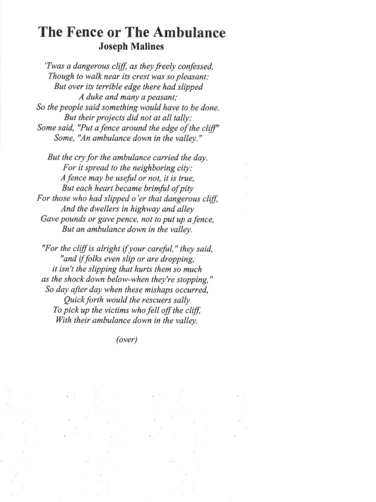 DR Rex Archer The Fence or The Ambulance | PDF