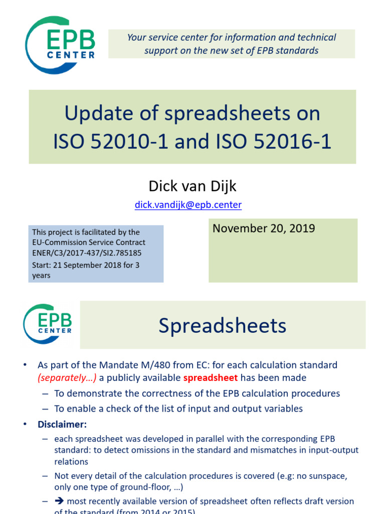 ISO 52016-1: Heating & Cooling Calculations | PDF | Heat | Spreadsheet