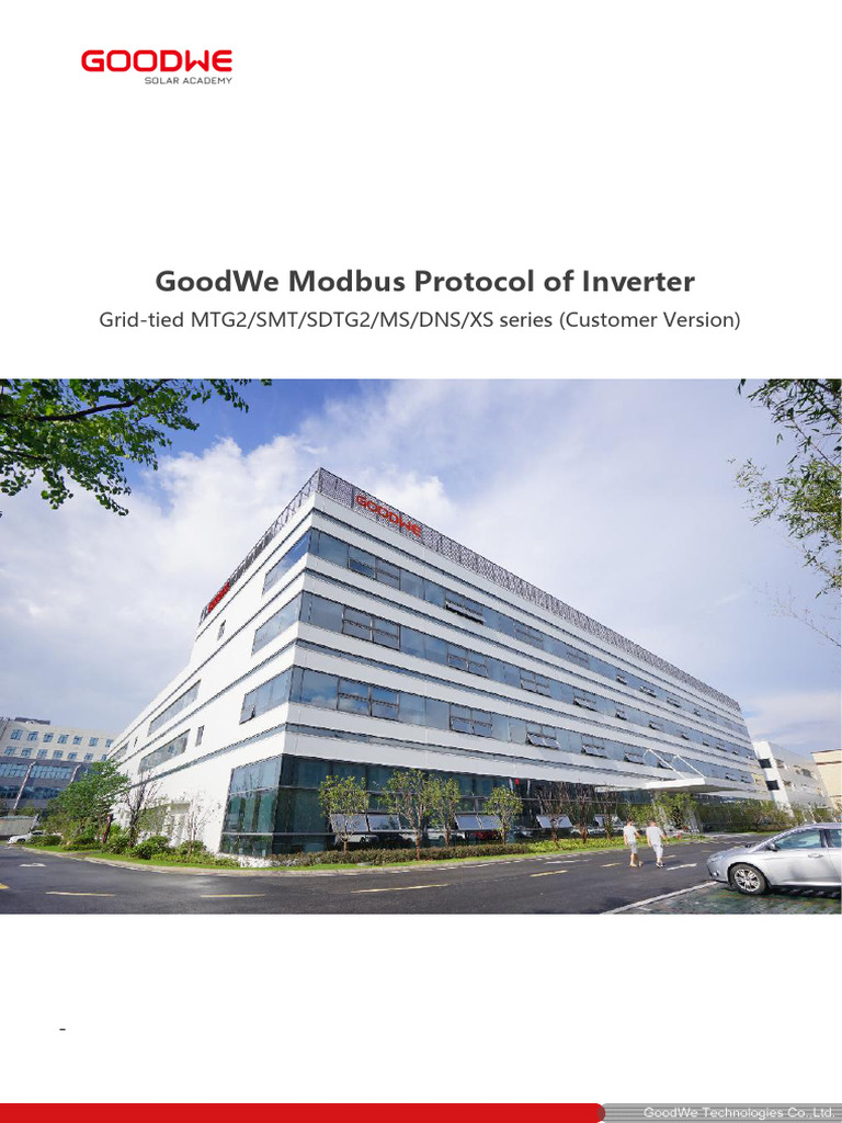 GoodWe Grid-Tied MTG2SMTSDTG2MSDNSXS Series Modbus Protocol-Costomer Version - V1.1 230301 | PDF ...
