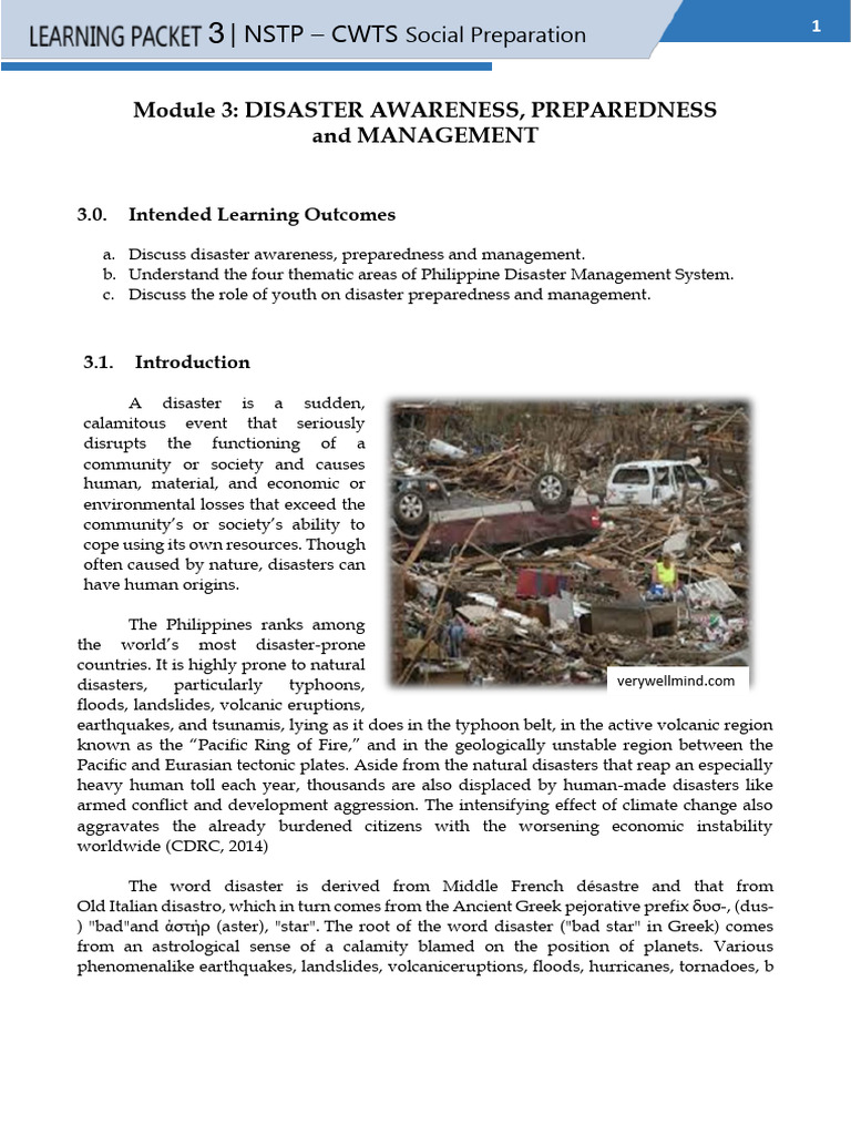 Disaster Preparedness for Youth | PDF | Natural Disasters | Disaster ...
