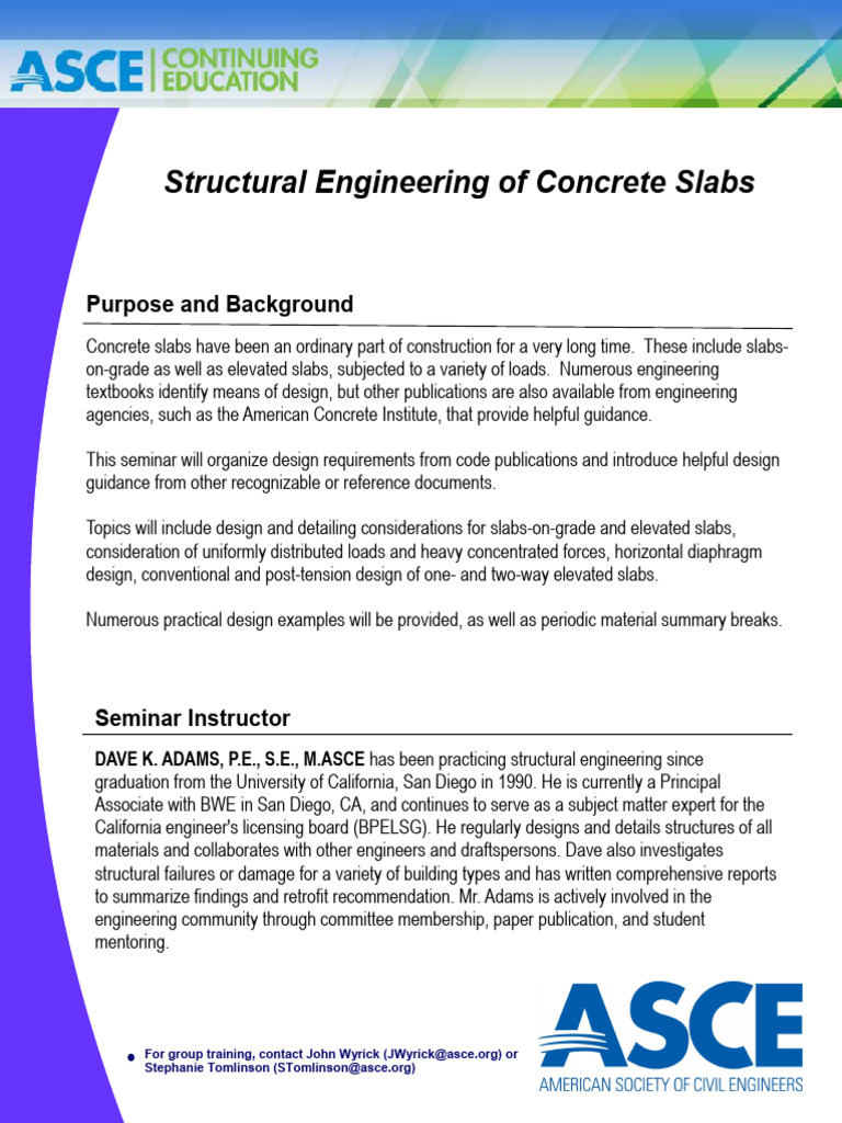 Structural Engineering Concrete Slabs | PDF