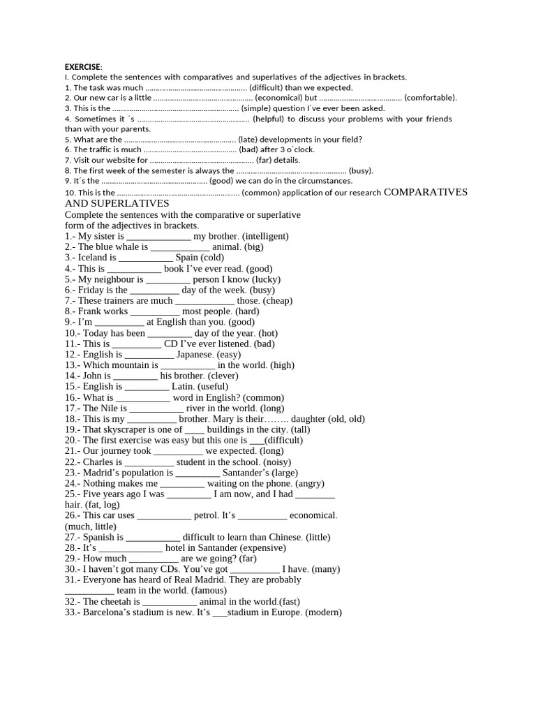 Comparative Exo | PDF | Linguistics