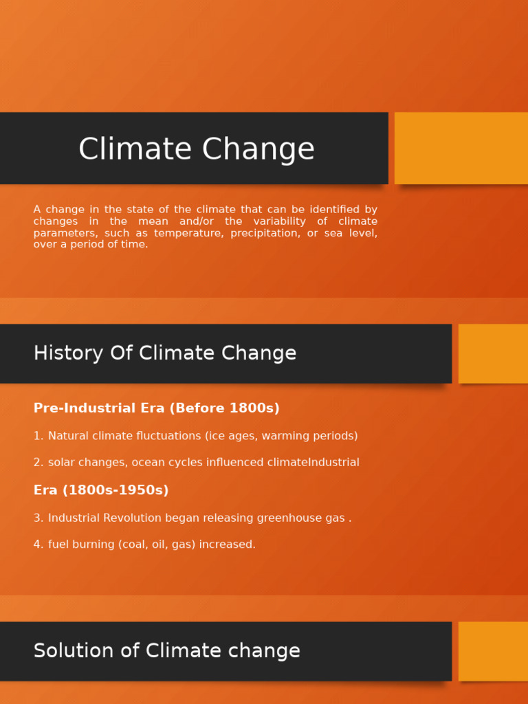 Climate Change | PDF