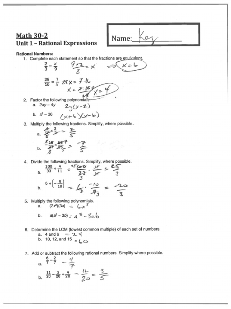 Assignment Key | PDF