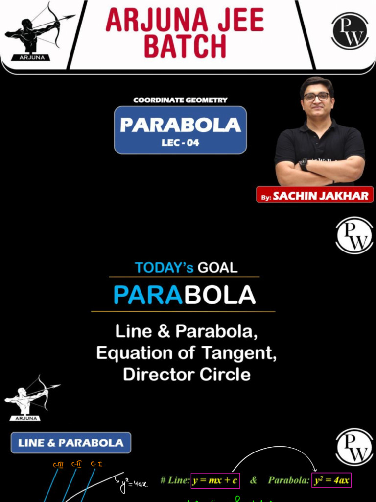 Parabola 04 _ Class Notes | PDF