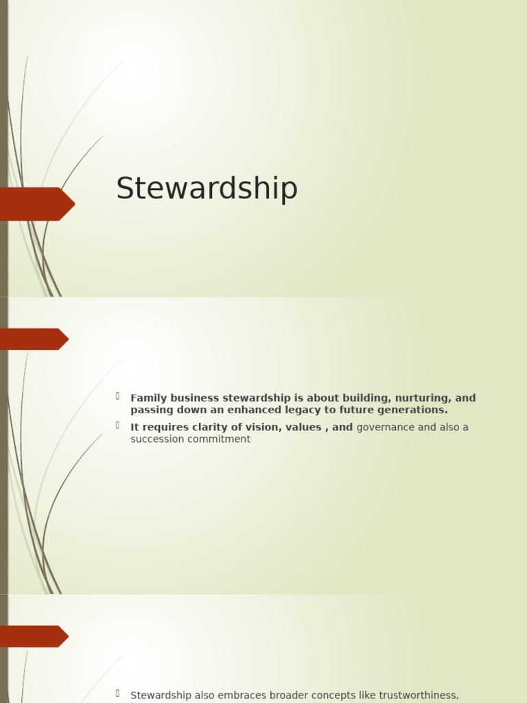 Family Business Stewardship Essentials | PDF