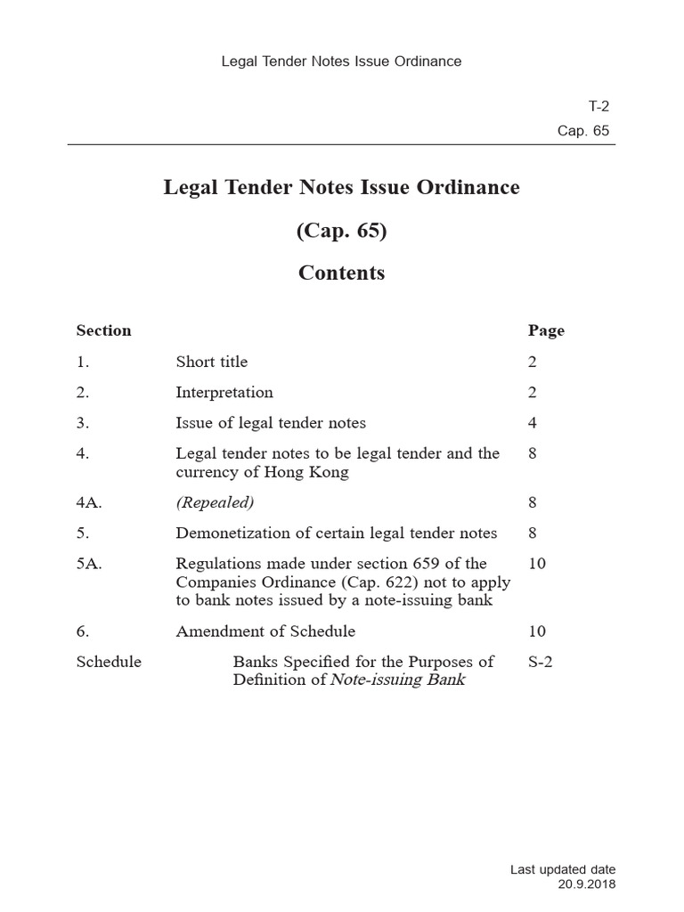 Cap 65 | PDF | Legal Tender | United States Note